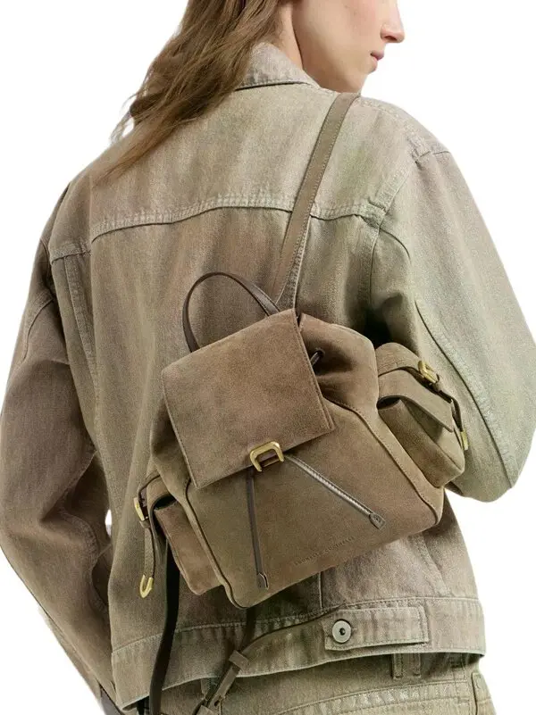 Brunello Cucinelli Suede Sartorial Backpack - Neutrals