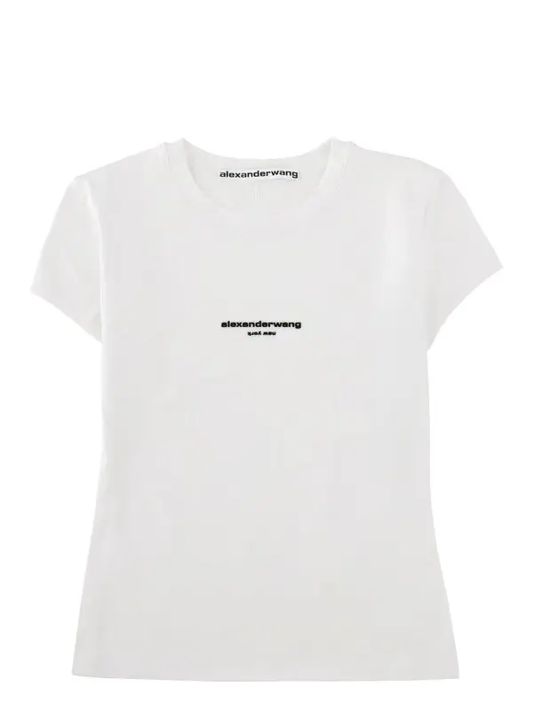 Alexander Wang Slim Fit Logo T-shirt - White