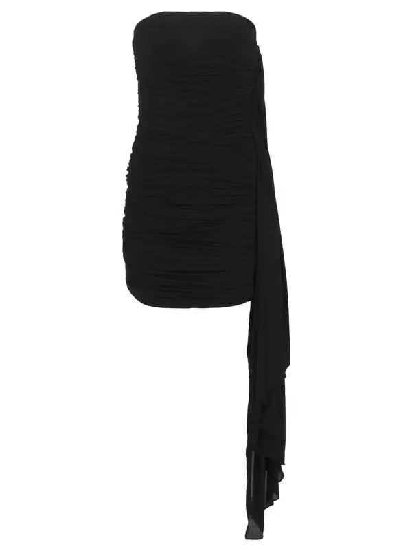 Alexander Wang Draped Mini Dress - Black