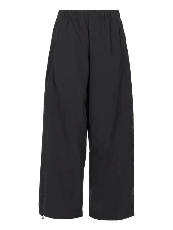 Alexander Wang Perforated Logo Track Pants - Black