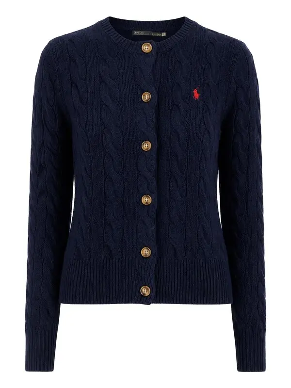 Polo Ralph Lauren Cable Knit Cardigan - Blue