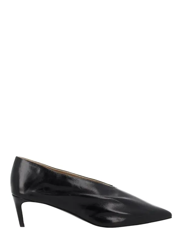 Khaite Miriam Décolleté Pumps In Leather - Black