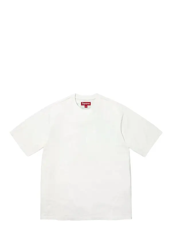 Supreme Rhinestone Script Short-sleeve T-shirt - White