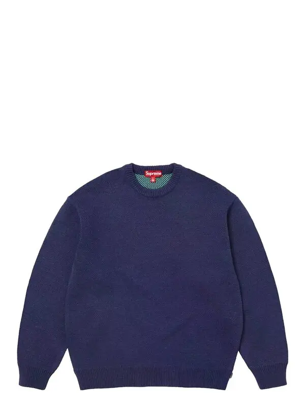 Supreme X Spitfire Intarsia-knit Sweater - Blue