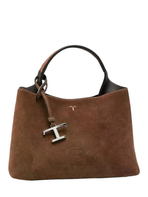 TOD'S T Timeless Leather Cross Body Bag - Brown