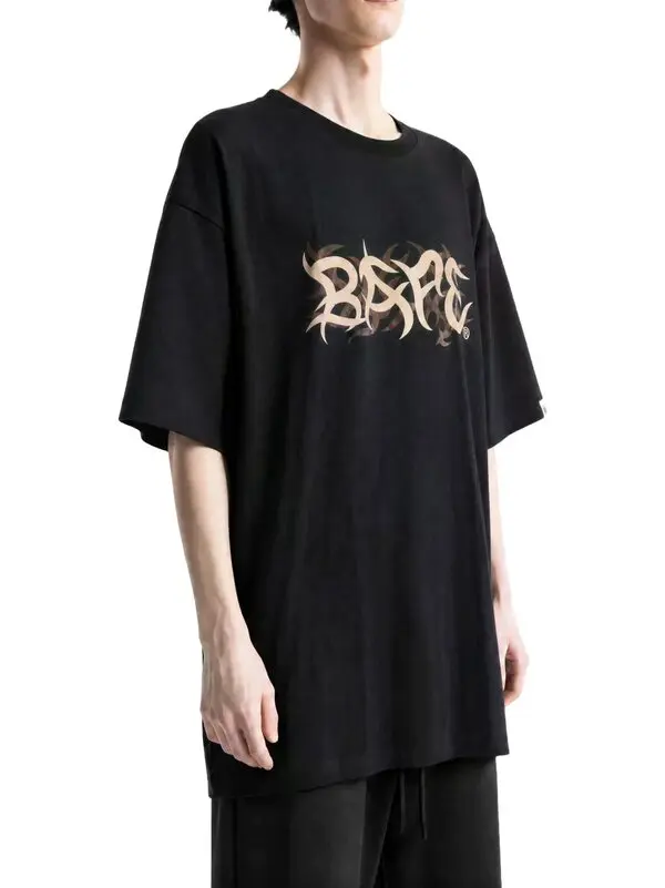 A BATHING APE Logo-print Cotton T-shirt - Black
