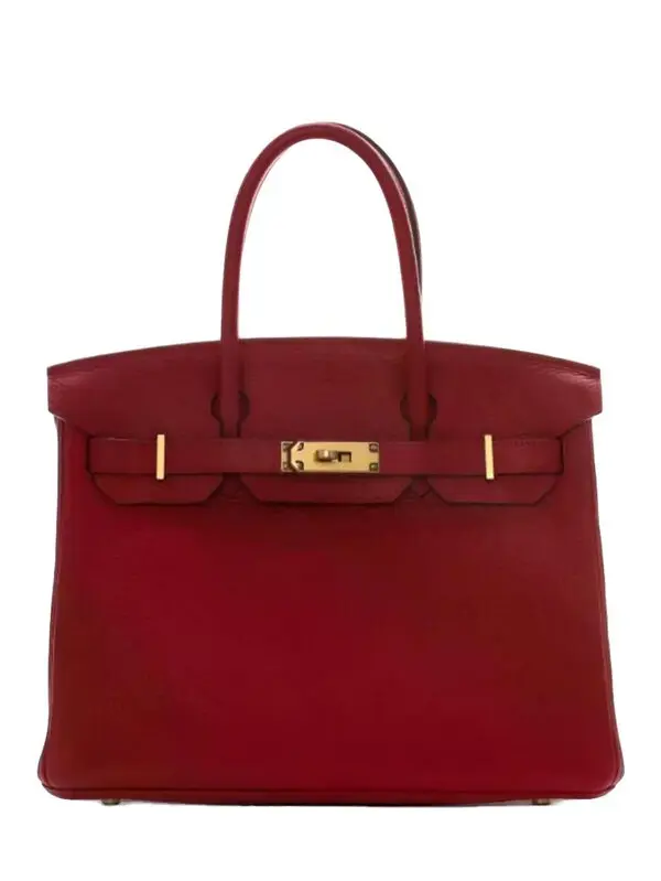 Hermès 2015 Clemence Birkin 30 Handbag - Red