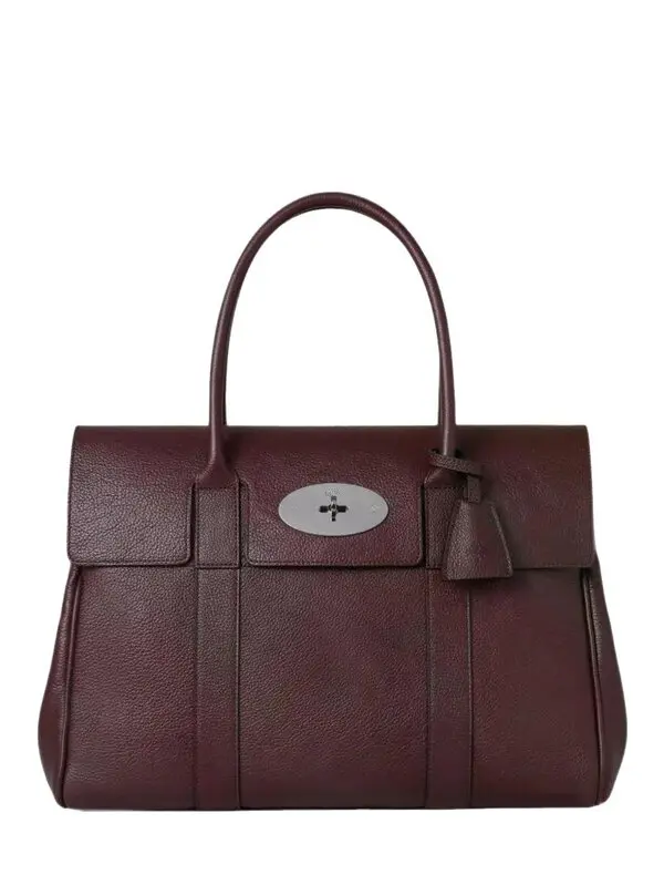 Mulberry Bayswater Grained Leather Tote Bag - Red