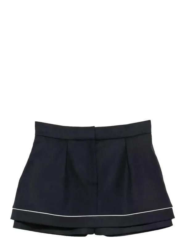 Maje Piping Detail Shorts - Blue