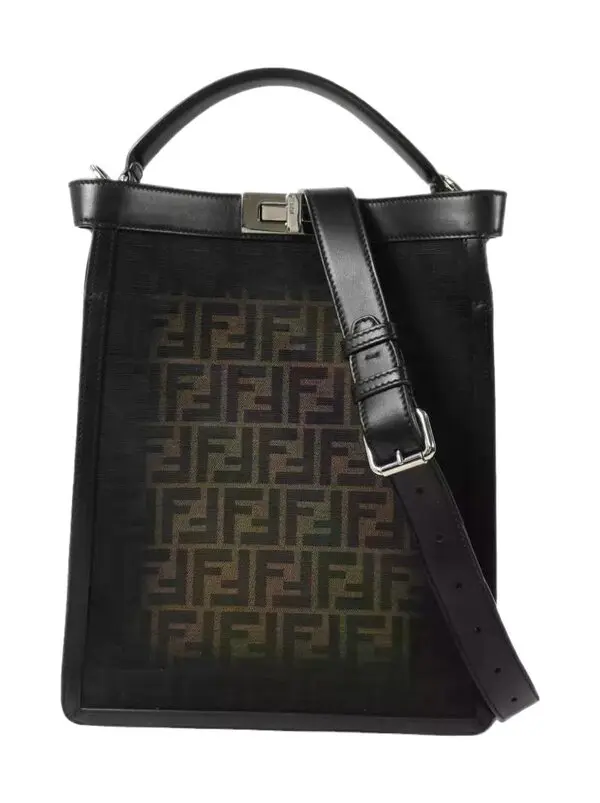 Fendi Peekaboo X-lite Tote Bag - Black