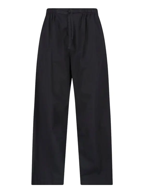LEMAIRE Cotton Tailored Trousers - Black