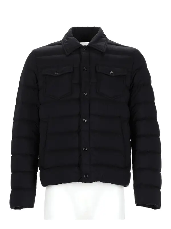 Herno Quilted Down Shirt Jacket - Black