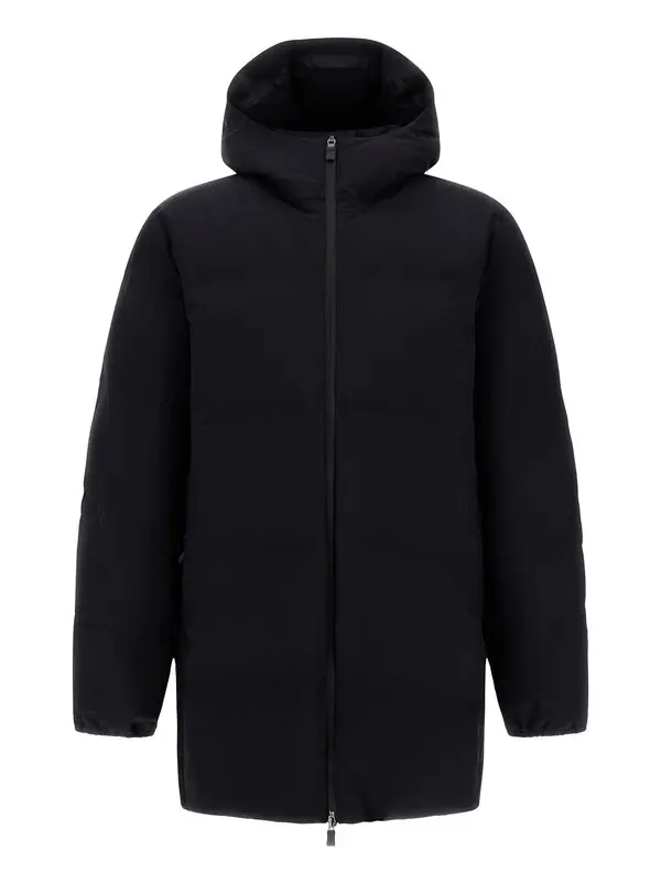 Herno Hooded Long Puffer Coat - Nero