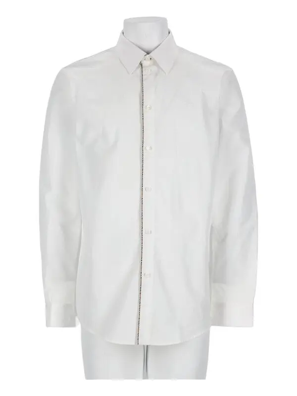Burberry Fw26 100% Cotton Dress Shirt - White