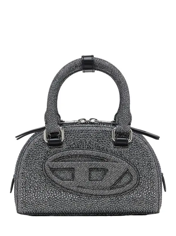 DIESEL® 1dr Dome Crossbody Bag - Grey