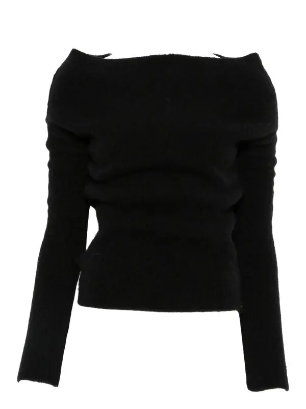 Rick Owens Alpaca Blend Turtleneck Sweater - Nero