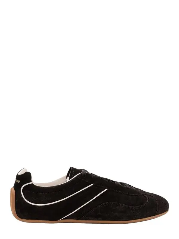 TOM FORD Lewis Leather Sneakers - Black