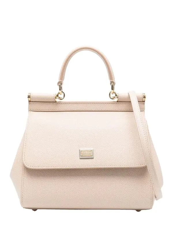 Dolce & Gabbana Sicily Medium Leather Handbag - Pink
