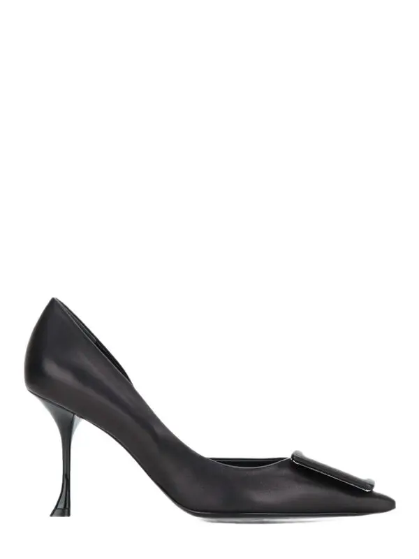 ROGER VIVIER Viv Ville Leather Pumps - Black