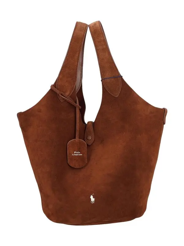 Polo Ralph Lauren Suede Tote Bag - Brown
