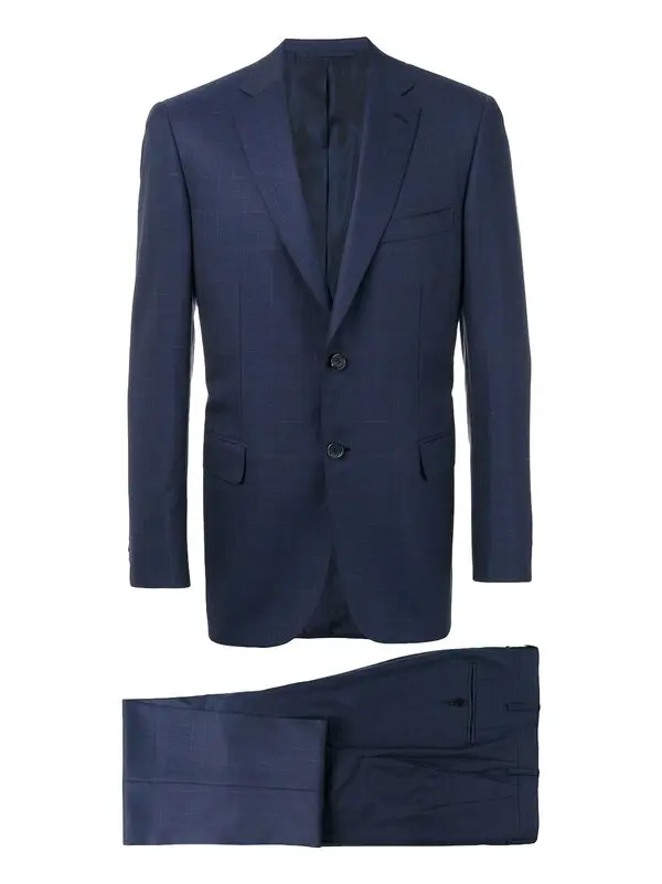 Brioni Wool Single-breasted Suit - Blue
