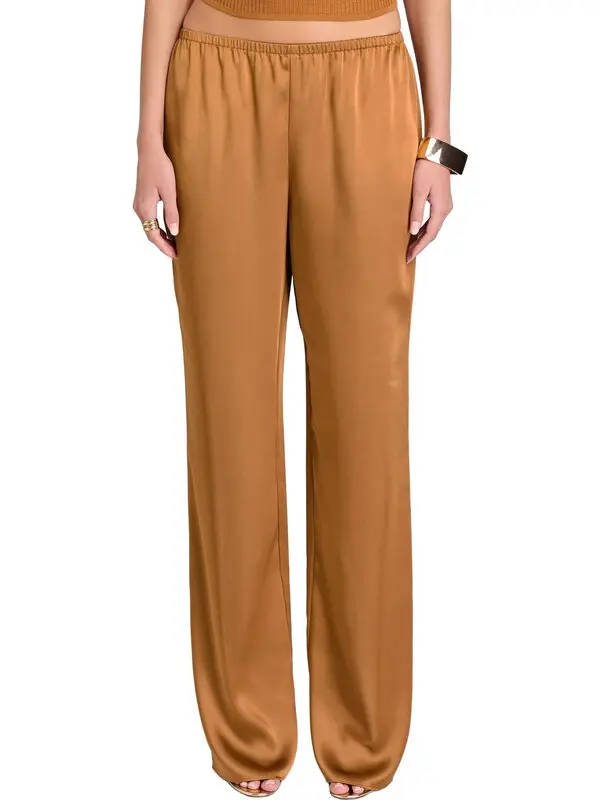 SEROYA Lillian Satin Pant - Dune