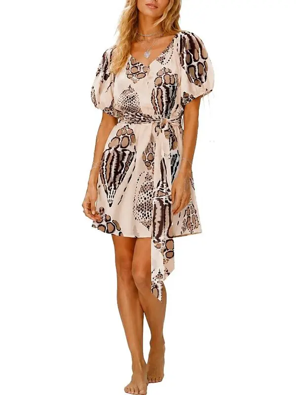 Calypso St. Barth Sasha Silk Dress - Ikat Shells