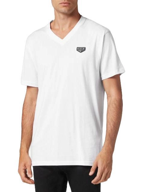 Philipp Plein T-shirt V-neck Ss - White