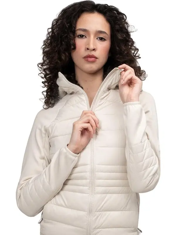 JACK1T Calypso Hybrid Hooded Jacket - Cream