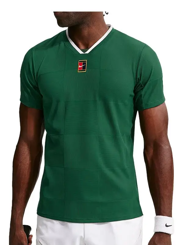 Nike Court Slam Dri-fit Adv T-shirt - Gorge Green/white