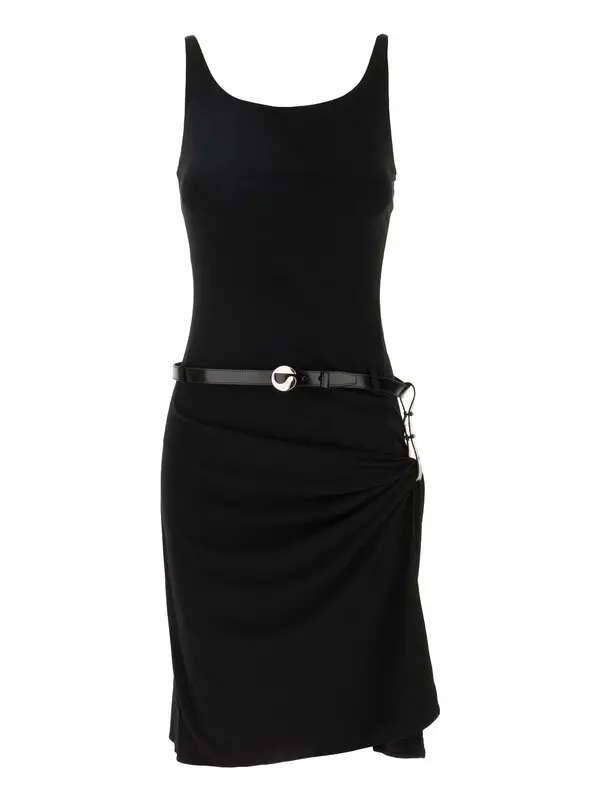 Coperni Sleeveless Belted Dress - Multicolor