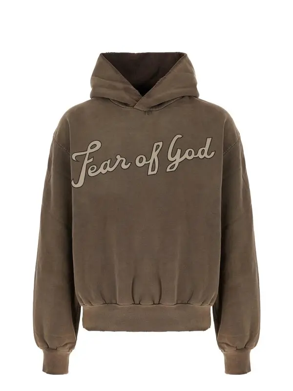 Fear Of God Hoodie With Graphic Detail - Multicolor