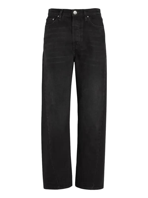 TOTEME Twisted Seam Straight-leg Jeans - Black