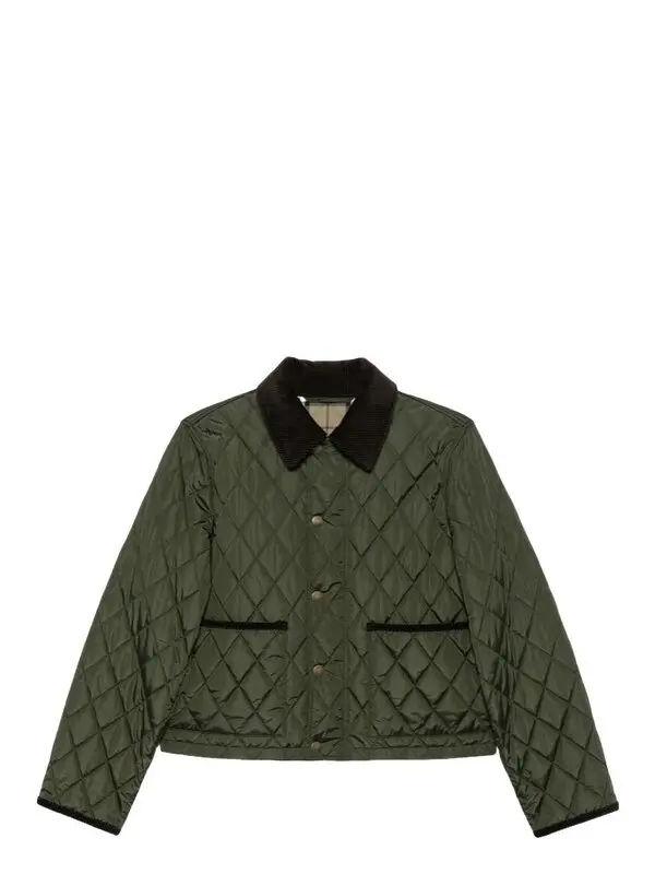 Burberry Long Sleeve Quilted Jacket - Black