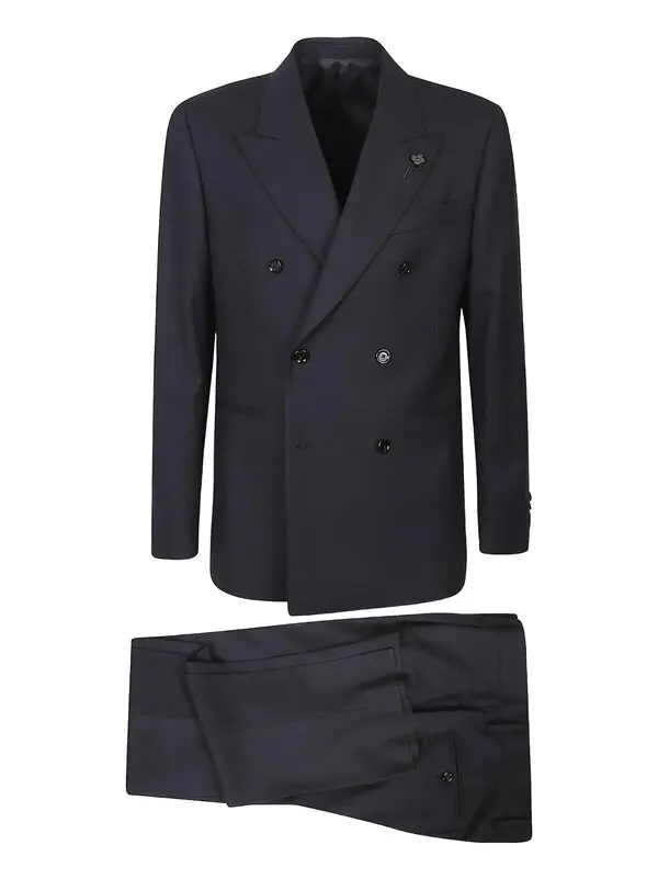 LARDINI Double-breasted Suit - Blu
