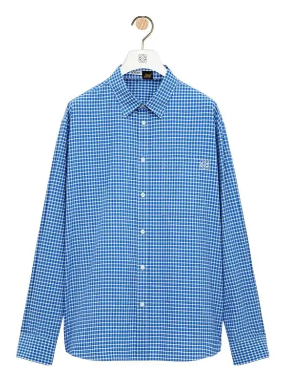 Loewe Plaid Shirt - Blue/white