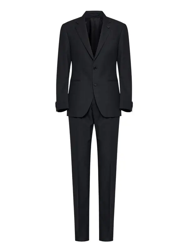 LARDINI Single-breasted Two-piece Suit - Black