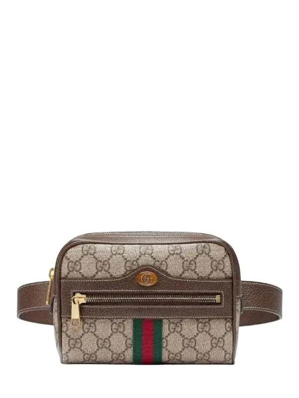 Gucci Ophidia Gg Supreme Small Belt Bag - Beige/ebony