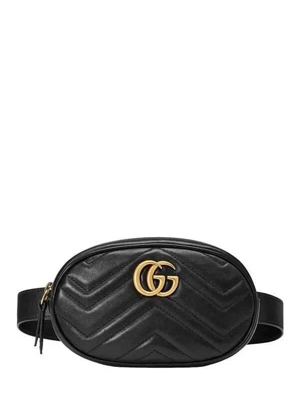 Gucci Gg Marmont Matelassé Belt Bag - Black