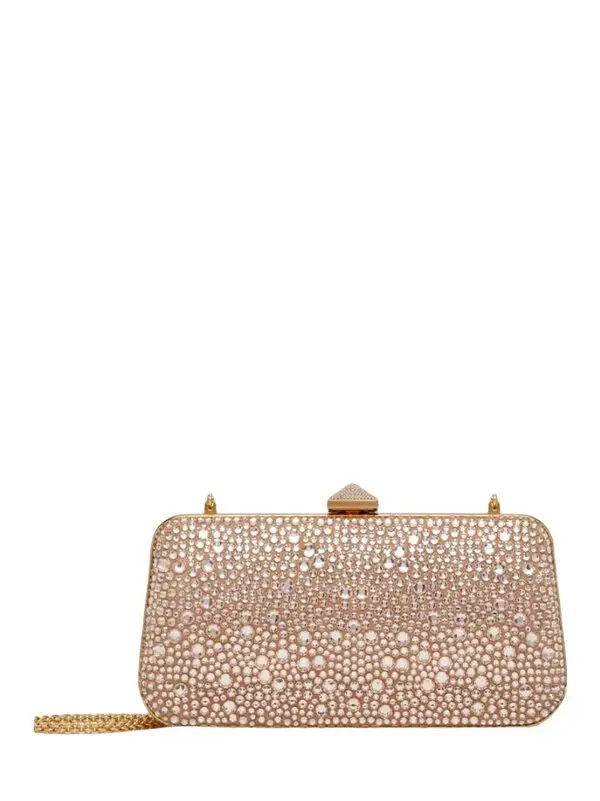 Valentino Garavani Carry Secrets" Rhinestone Minaudiere - Nude