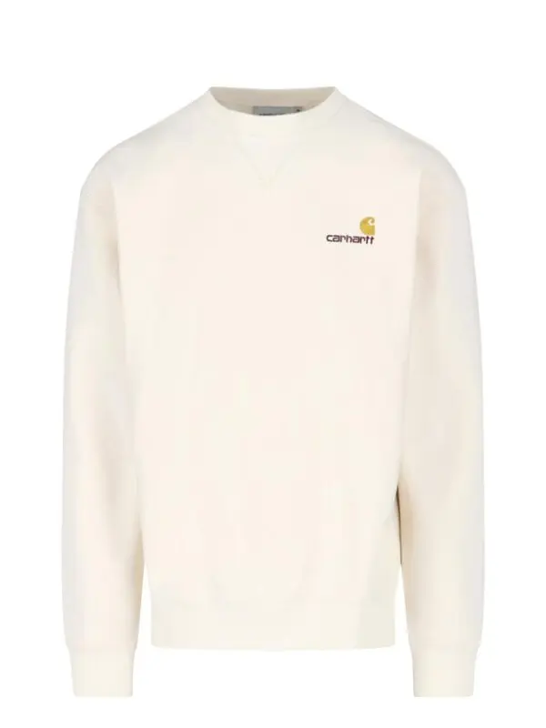 Carhartt Work In Progress American Script Sweatshirt - White