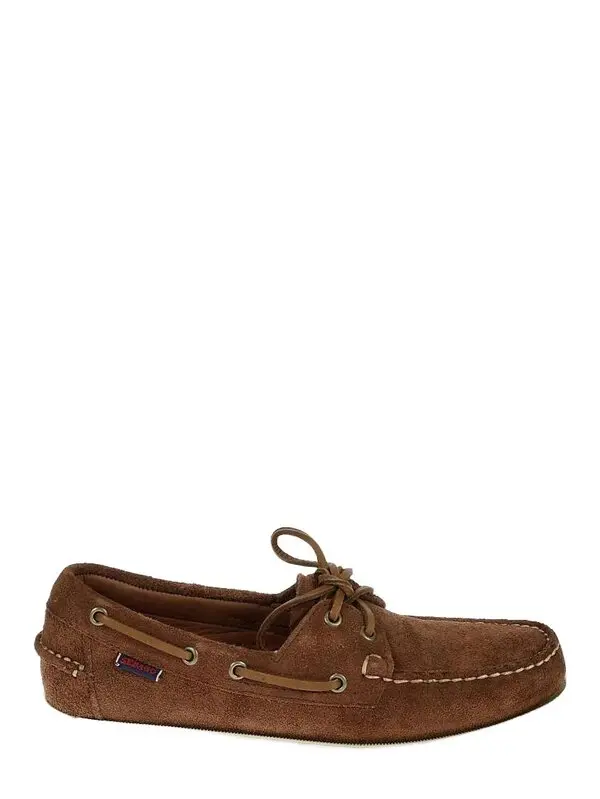 SEBAGO Hand-sewn Suede Boat Shoes - Brown