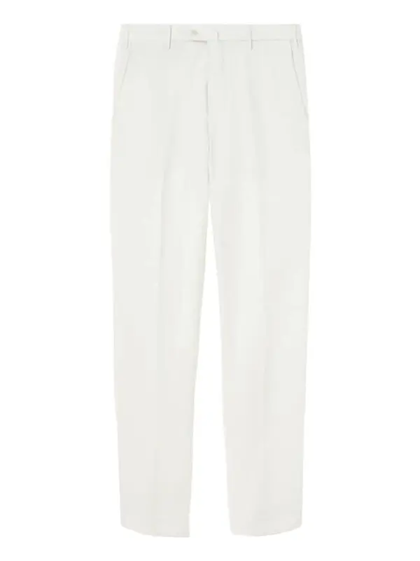 Loro Piana Belt-loop Casual Pants - Optical White