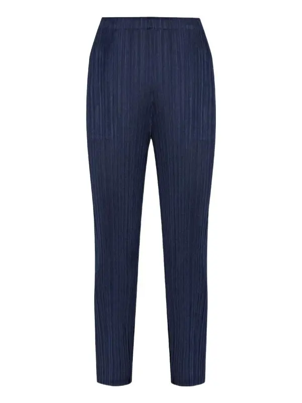 PLEATS PLEASE BY ISSEY MIYAKE Plissé-effect Trousers - Blue