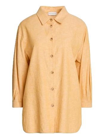 MARIA BELLENTANI Linen & Viscose Blend Shirt - Orange