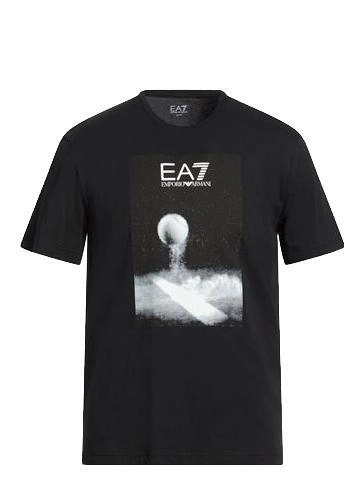 EA7 T-shirt Size Cotton - Black