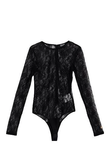 Versace Bodysuit Size Polyamide, Elastane - Black