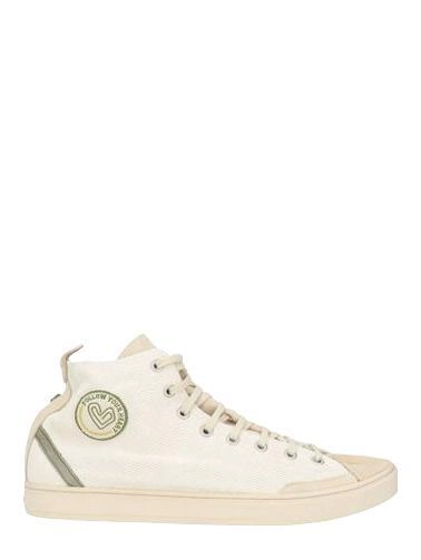 SATORISAN High-top Sneakers In Leather And Textile Fibers - Beige