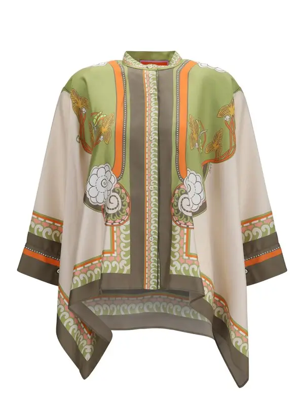 La DoubleJ Printed Ilk Carf Hirt - Multicolour