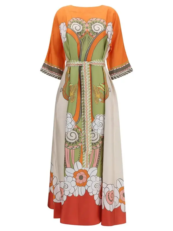 La DoubleJ Silk Uuuu Dress Feale - Multicolour